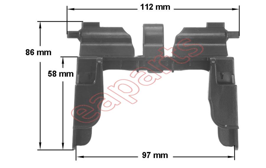 Στήριγμα οδηγός σακούλας σκούπας SIEMENS / BOSCH ... original