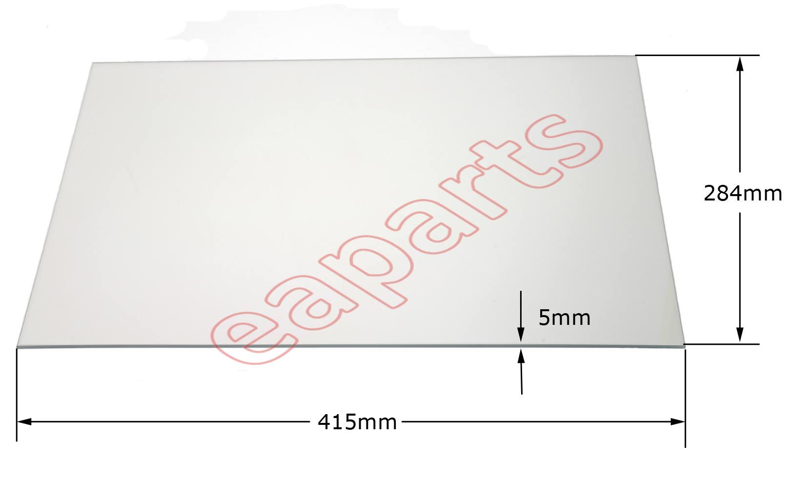 Κρύσταλλο εσωτερικό 284 X 415 mm πόρτας φούρνου SIEMENS / PITSOS ...