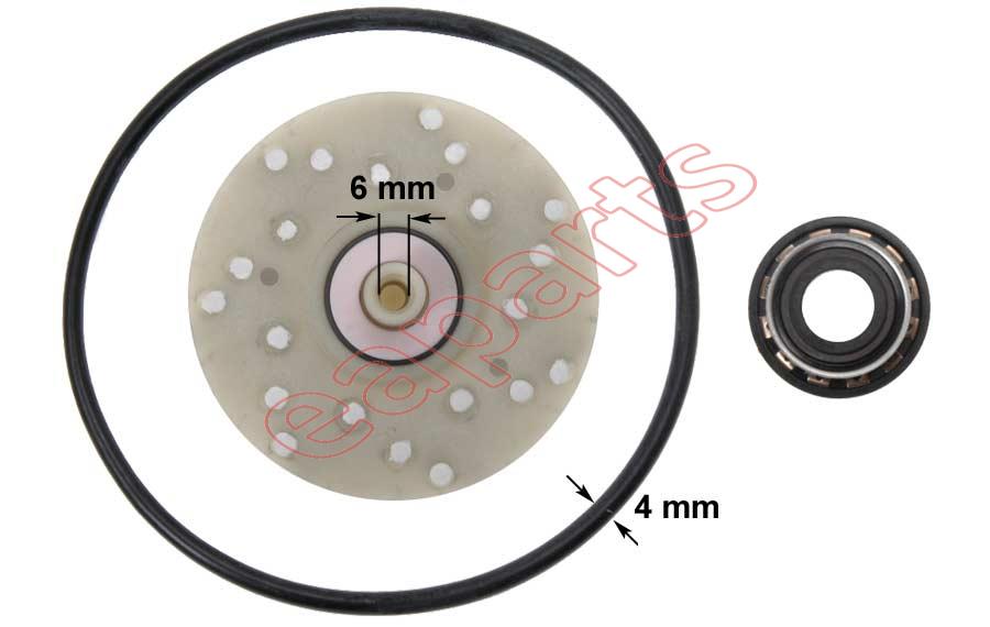 Φτερωτή + τσιμούχα αντλίας πλύσεως πλυντηρίου πιάτων SIEMENS / BOSCH ...