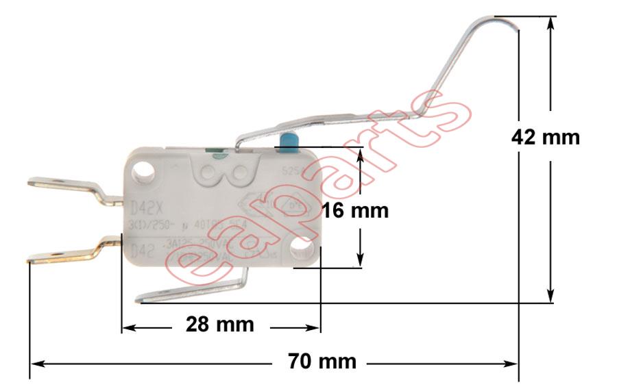Διακόπτης με λαμάκι στο φλοτέρ πλυντηρίου πιάτων SIEMENS / BOSCH ...