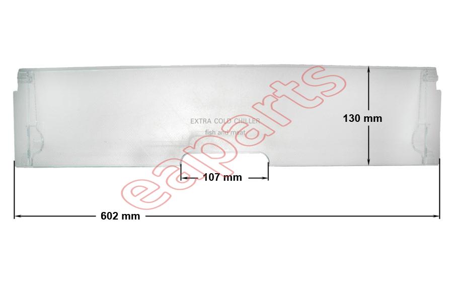 Πορτάκι 603mm X 130mm συρταριού CHILED ROOM ψυγείου SIEMENS / PITSOS ...