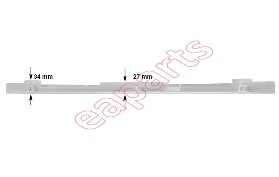 Χειρολαβή λευκή πόρτας φούρνου κουζίνας PITSOS / SIEMENS / BOSCH original