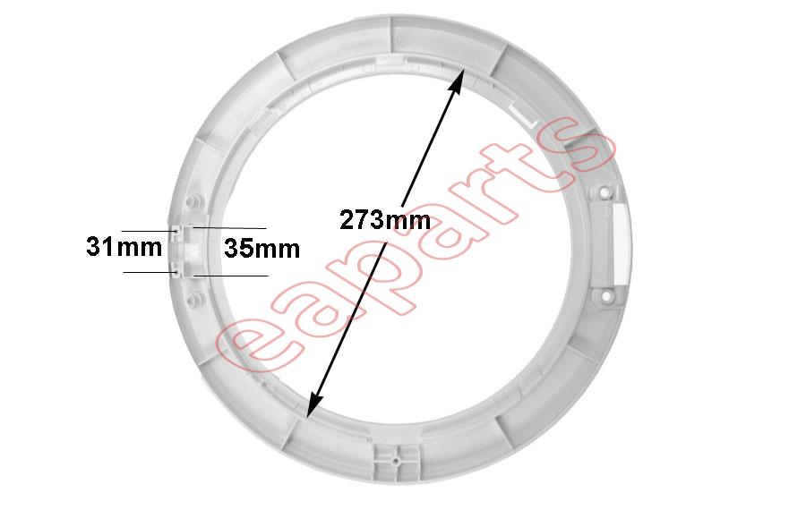 Κορνίζα εσωτερική πόρτας πλυντηρίου ρούχων BOSCH / PITSOS / SIEMENS ...
