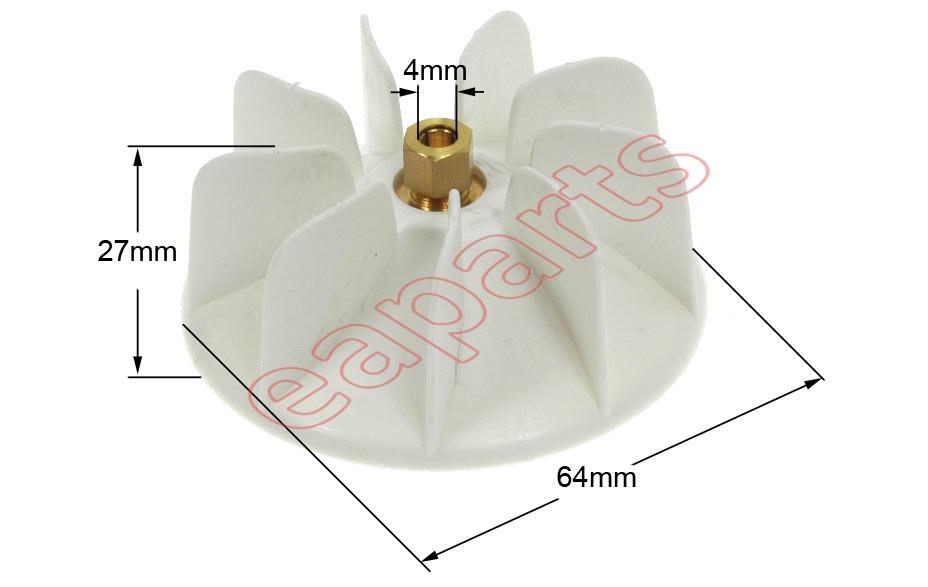 Φτερωτή σεσουάρ με σφικτήρα μεταλλικό επαγγελματικού τύπου ΓΕΝΙΚΗΣ ΧΡΗΣΗΣ