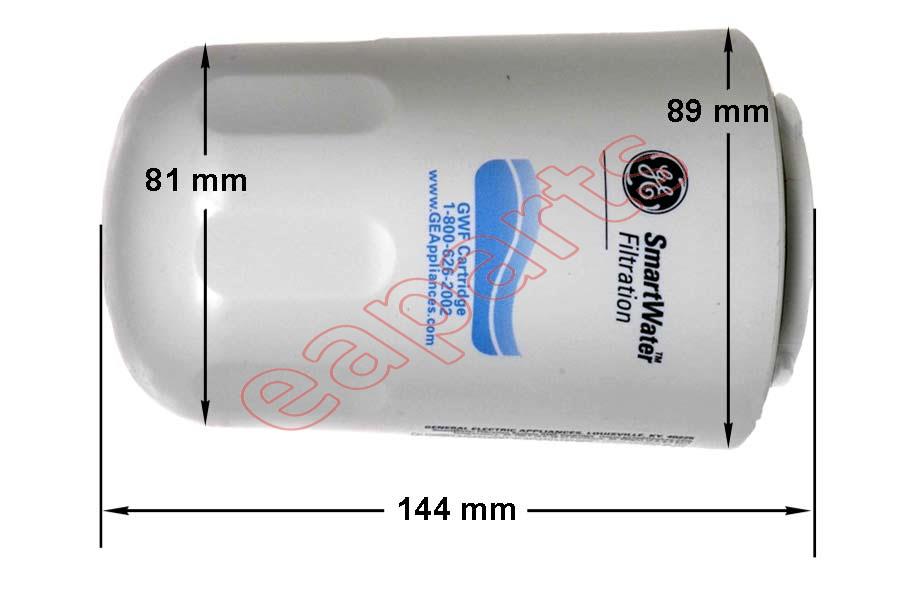 Φίλτρο νερού ψυγείου εσωτερικό, κουμπωτό MWF GE General Electric Original