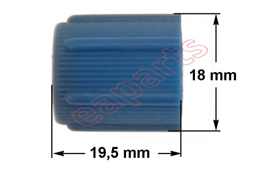 Τάπα βαλβίδας πληρώσεως φρέον R134 κλιματιστικού αυτοκινήτου στη χαμηλή ...