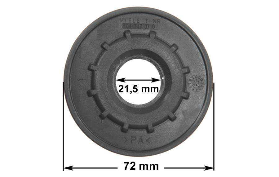 Παξιμάδι πλαστικό στήριξης άνω φτερωτής πλυντηρίου πιάτων MIELE original