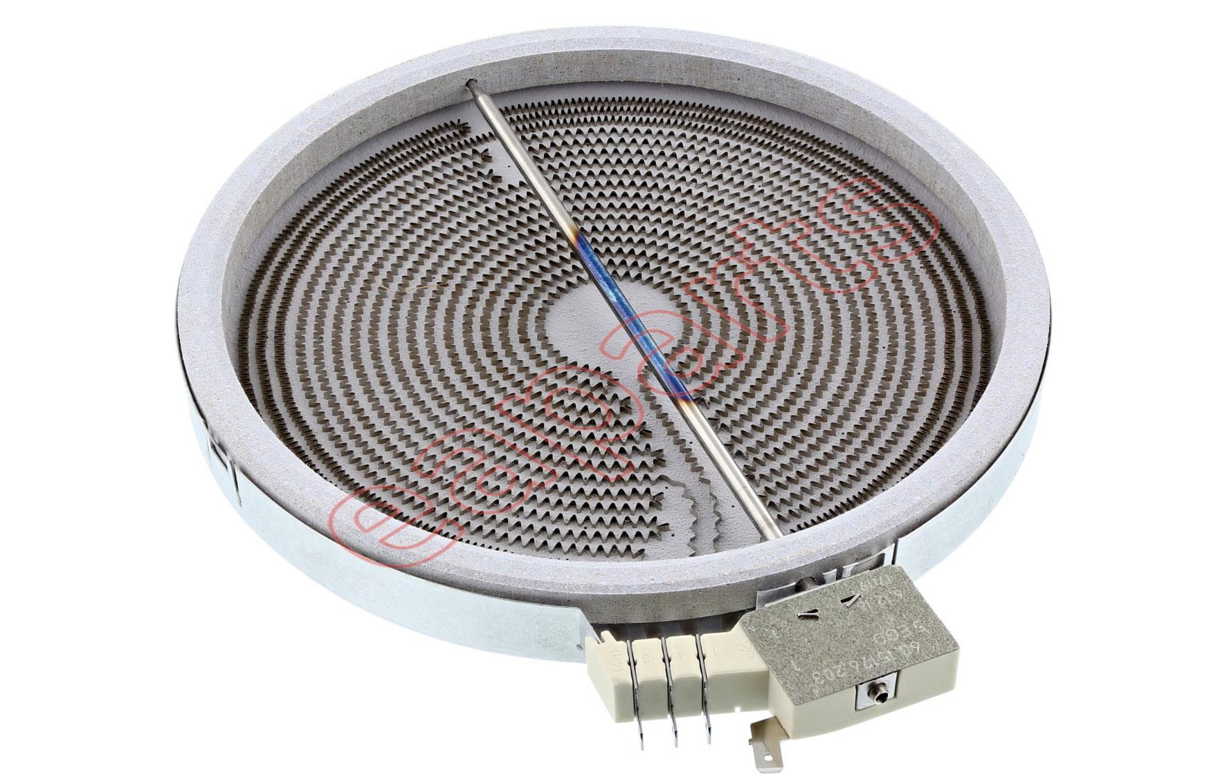 Εστία κεραμική, 2300watt, 220volt, Φ230mm, τριπλής ζώνης 4 άκρα, χωρίς ...