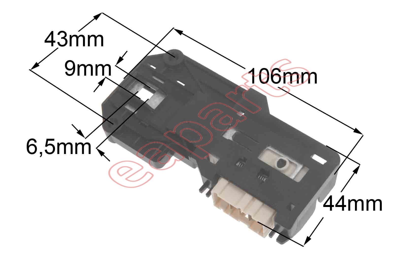 Ηλεκτρομάνταλο πόρτας πλυντηρίου ρούχων ZANUSSI / AEG / ELECTROLUX ...