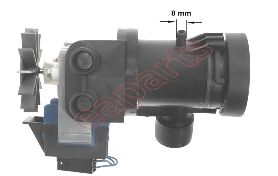 Αντλία αποχέτευσης πλυντηρίου ρούxων AEG με 2 στηρίγματα