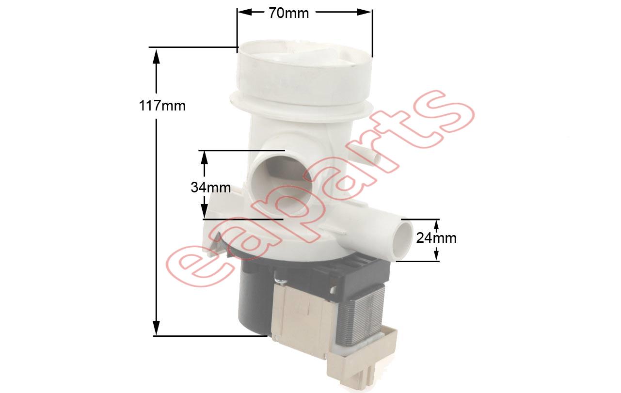 Αντλία αποχέτευσης πλυντηρίου ρούxων AEG ...