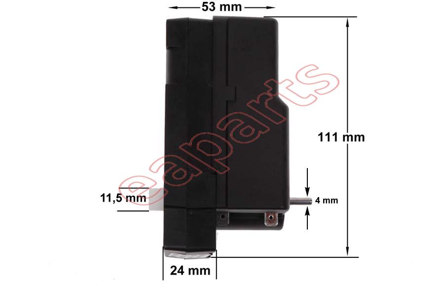 Μοτέρ με μειωτήρα, ανάδευσης παγομηχανής 11watt, 220volt, 50rpm