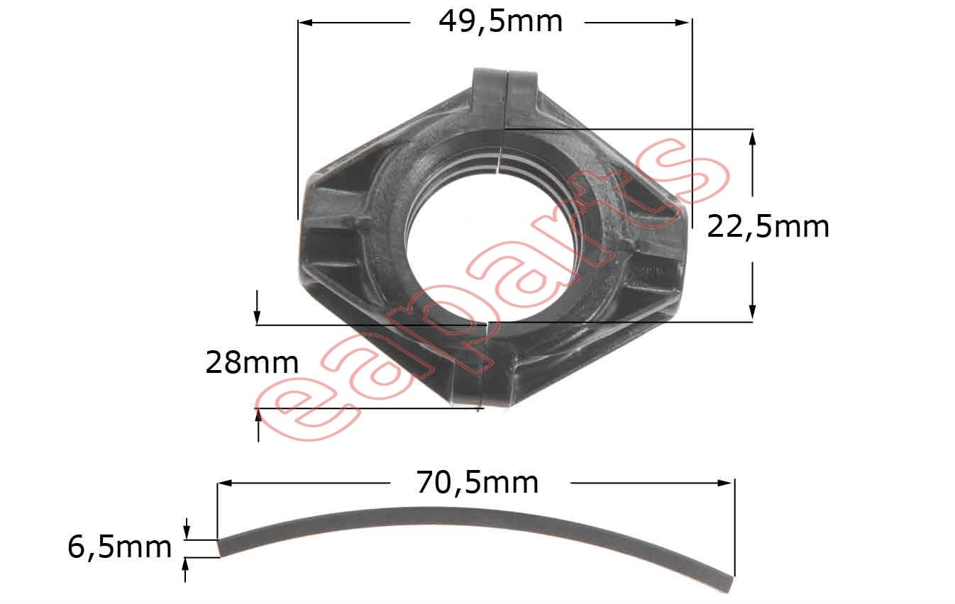 Βάση αμορτισέρ φερμουϊτ σετ 2 τεμ. πλυντηρίου ρούχων CANDY ....