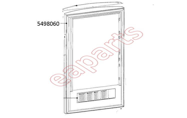 Λάστιχο στεγανοποίησης πόρτας συντήρησης ψυγείου MIELE original