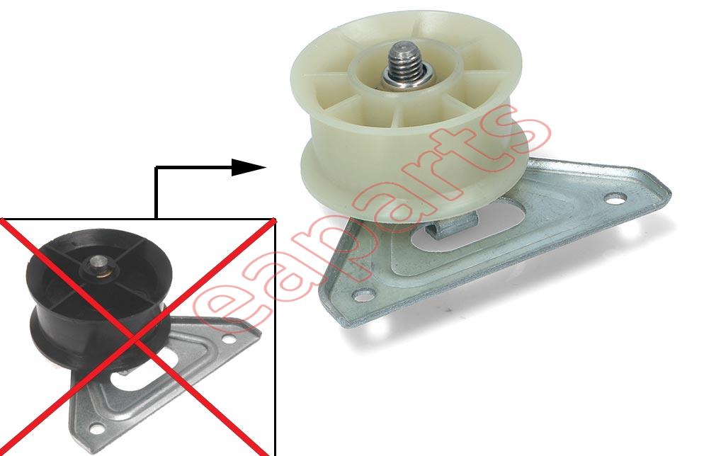Τροχαλία τεντωτήρα ιμάντα με την βάση της, στεγνωτηρίου ARISTON ...