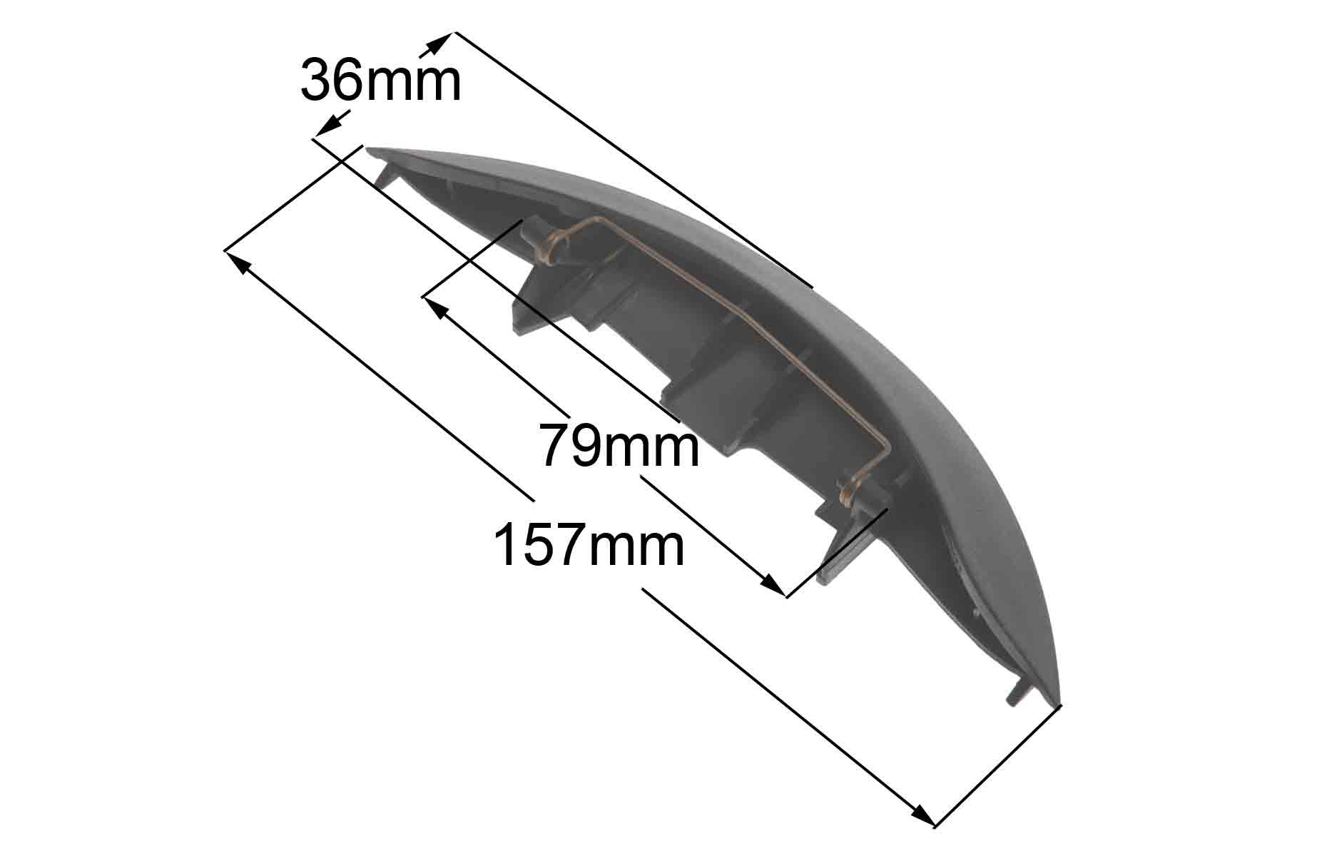 Κλείστρο λαβή χωρίς το ελατήριο καπακιού σκούπας MIELE S5000...5999 ...