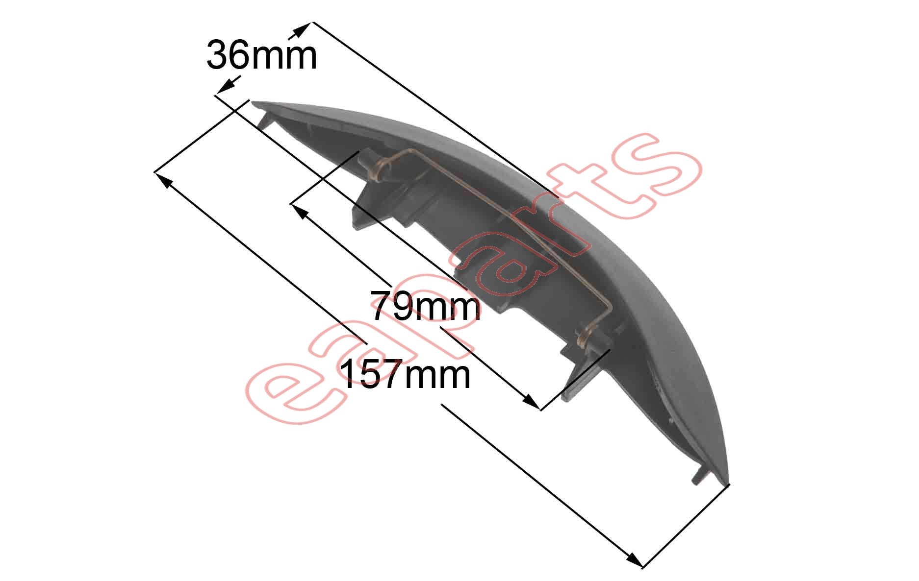 Κλείστρο λαβή χωρίς το ελατήριο καπακιού σκούπας MIELE S5000...5999 ...