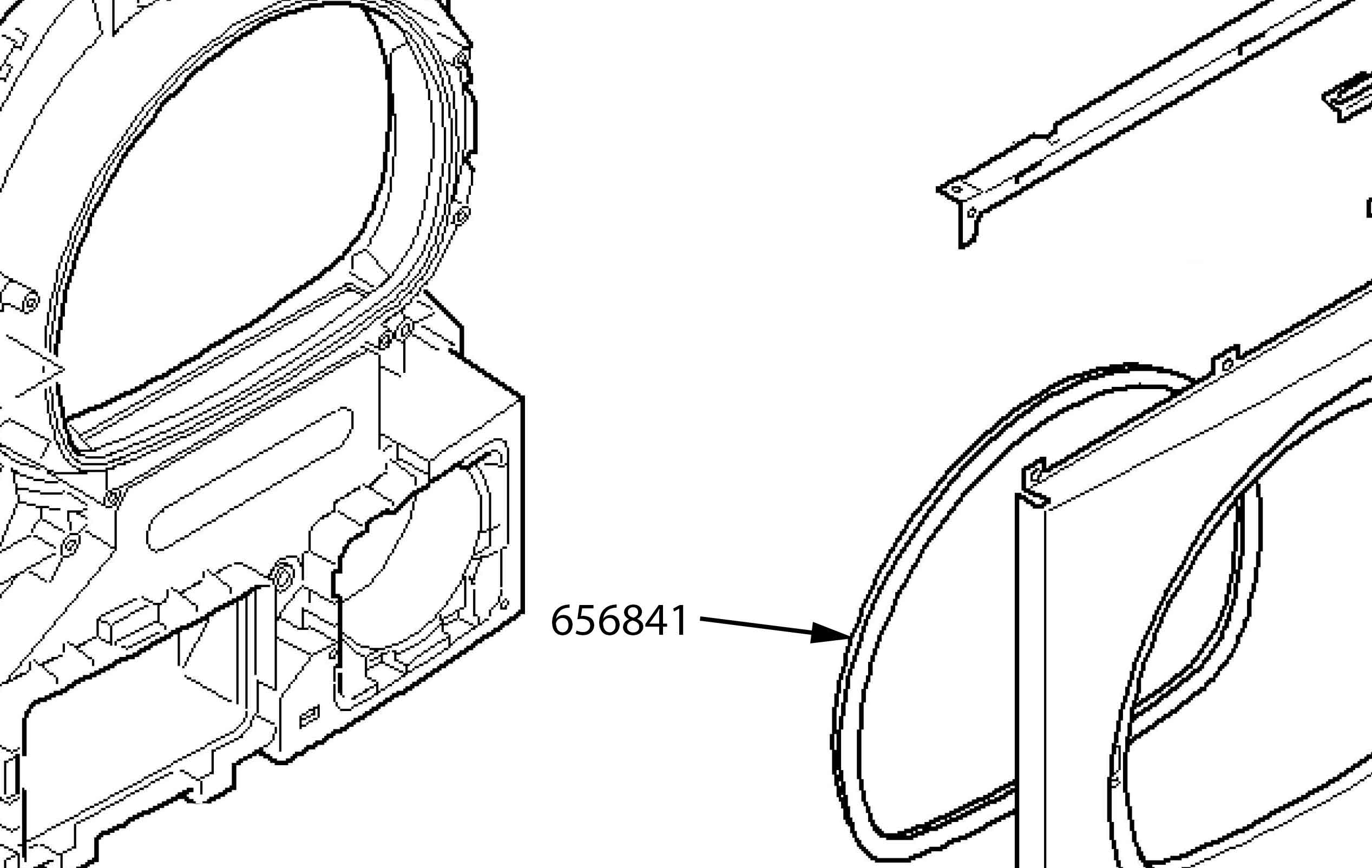 Λάστιχο πόρτας στεγνωτηρίου ρούχων SIEMENS / BOSCH ... original