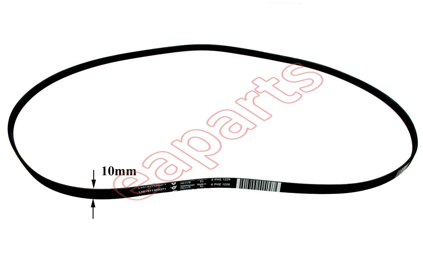 Ιμάντας ραβδωτός πλυντηρίου ρούχων 1229 H6