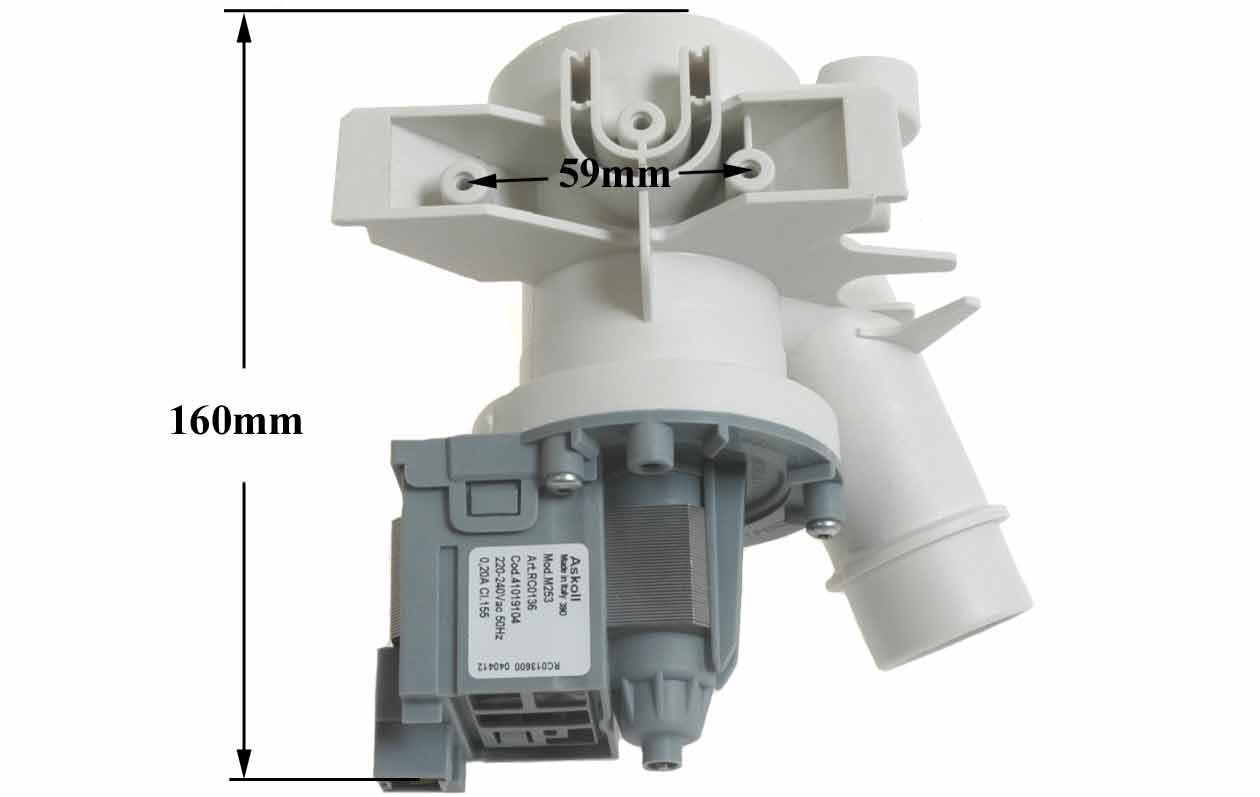 Αντλία αποχέτευσης μαγνητική, κομπλέ με φίλτρο πλυντηρίου ρούxων CANDY ...
