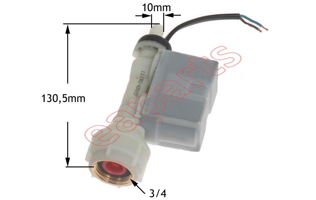 Βαλβίδα μαγνητική aqua stop στον σωλήνα εισαγωγής νερού πλυντηρίων ...