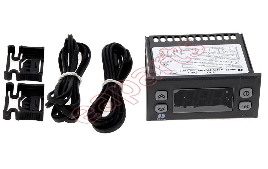 Θερμοστάτης με απόψυξη -50 έως +105 o C ηλεκτρονικό RANCO R103 με 2 ...