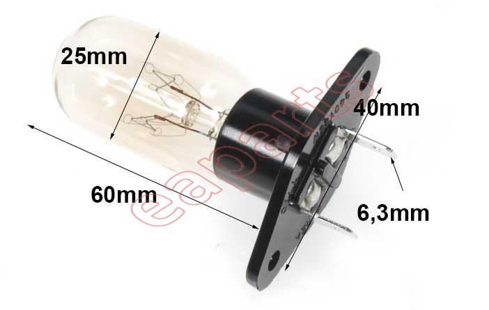 Λάμπα φωτισμού με στήριξη 25watt, 220volt φούρνου μικροκυμάτων ...