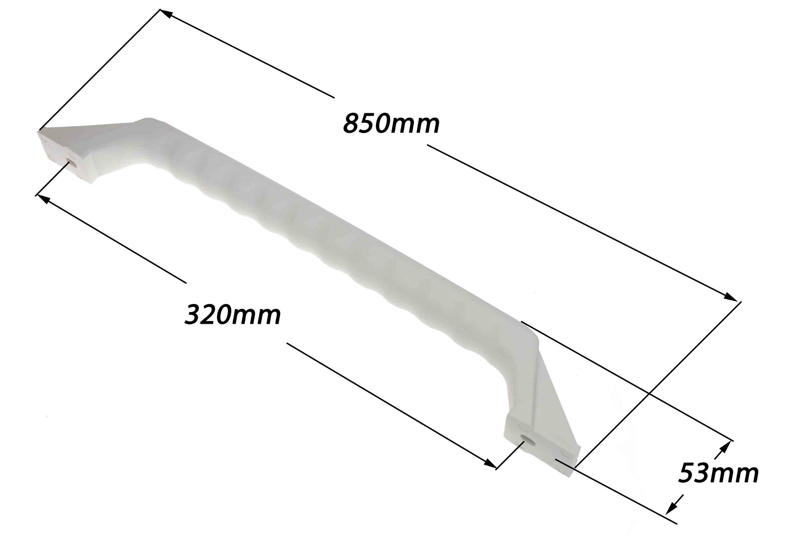 Χειρολαβές σετ 2 τεμαχίων λευκές ψυγείου GENERAL ELECTRIC original