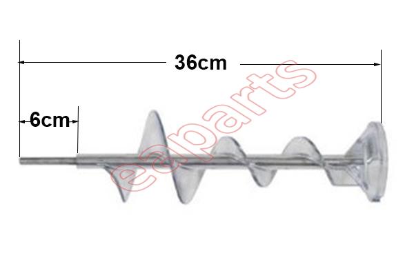 Κοχλίας παγομηχανής 36cm ψυγείου GENERAL ELECTRIC original ...