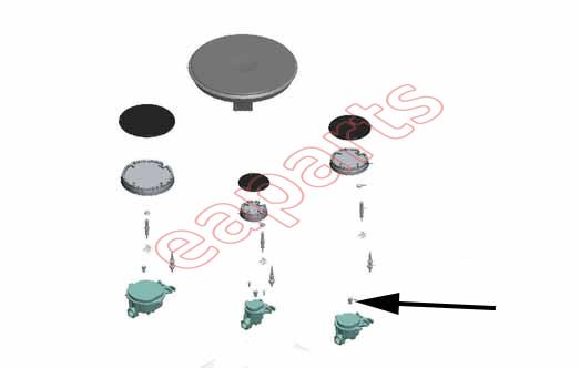 Μπέκ σέτ - G30-28 / 30 mbar εστίας αερίου κουζίνας WHIRLPOOL original