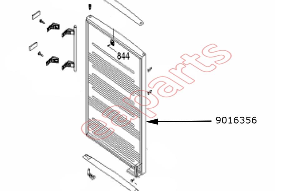 Πόρτα κατάψυξης ψυγείου, με λάστιχο Liebherr original