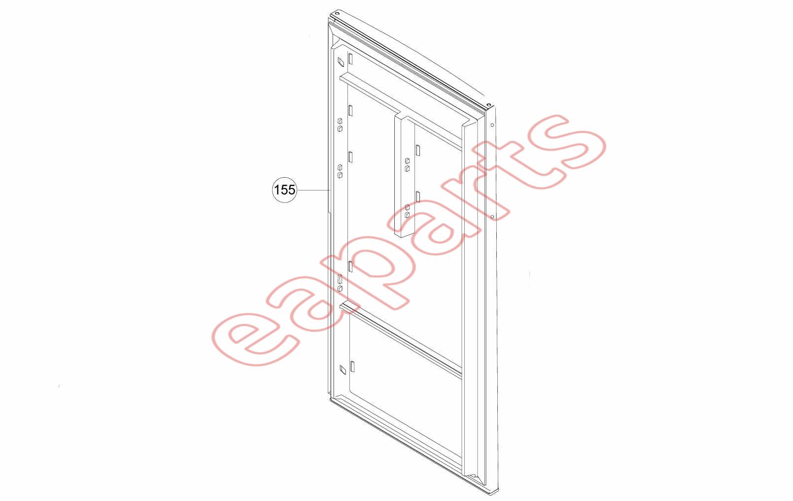 Πόρτα συντήρησης ψυγείου AEG original